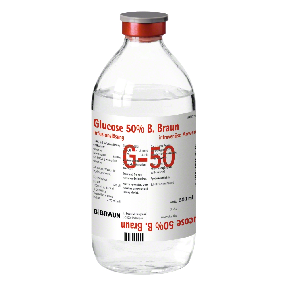 Glucose 50%, oplossing voor infusie